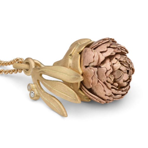 Kinetic, Silver Poppy Locket Necklace | Handmade by Victoria Walker