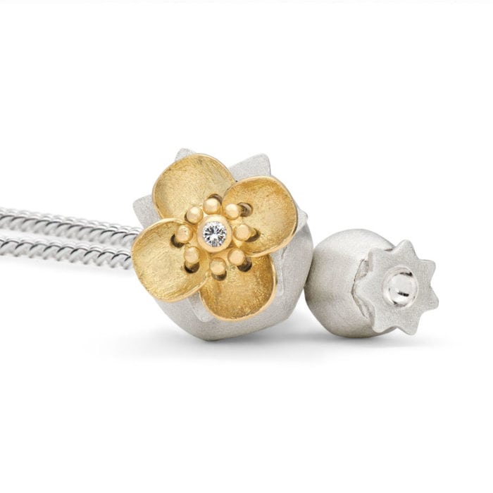 Kinetic, Daisy Locket Necklace | Handmade by Victoria Walker