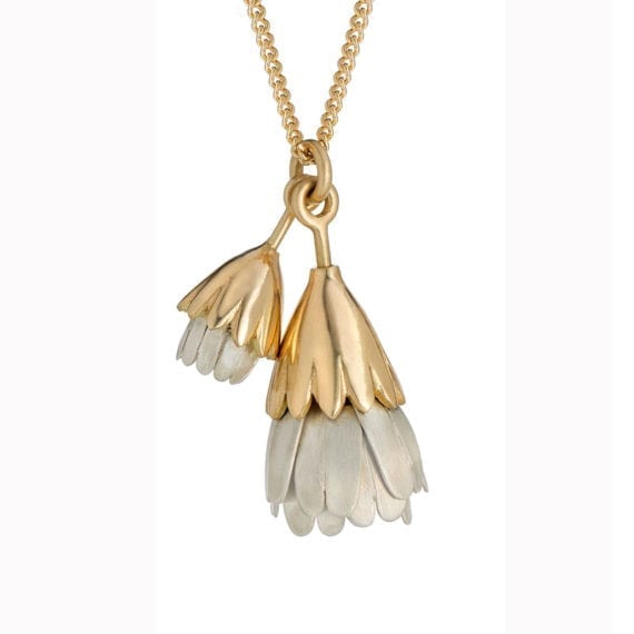 Gold, Daisy Locket Necklace | Handmade by Victoria Walker
