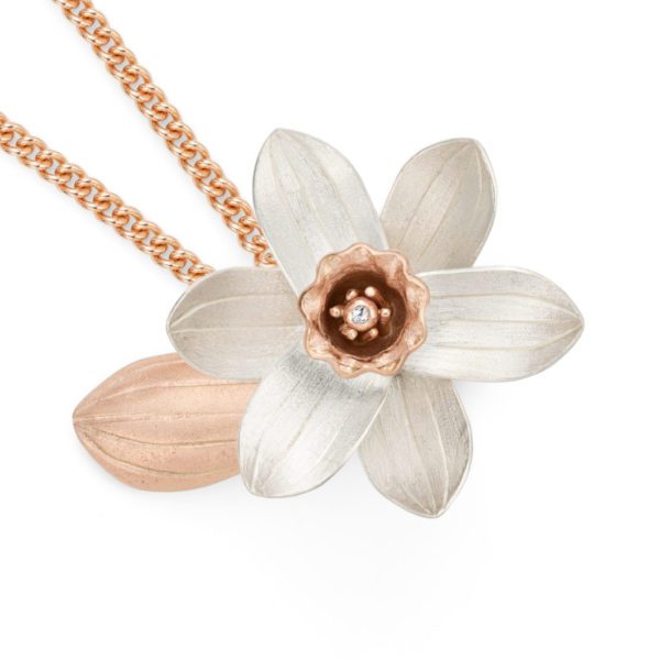 Kinetic, Silver Poppy Locket Necklace | Handmade by Victoria Walker