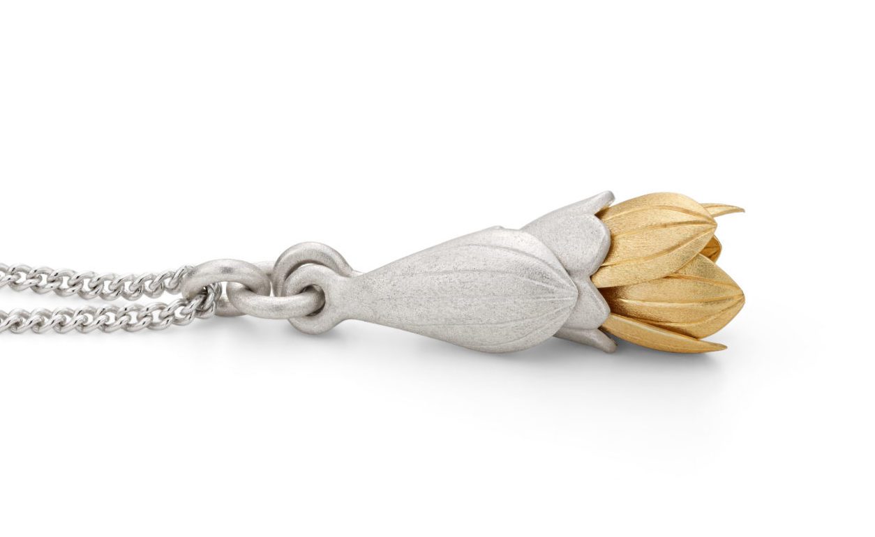 Kinetic, Daffodil Locket Necklace | Handmade by Victoria Walker