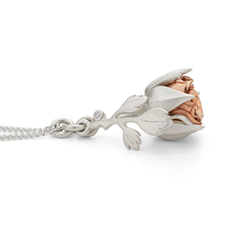 Kinetic, Rose Locket Necklace | Handmade by Victoria Walker