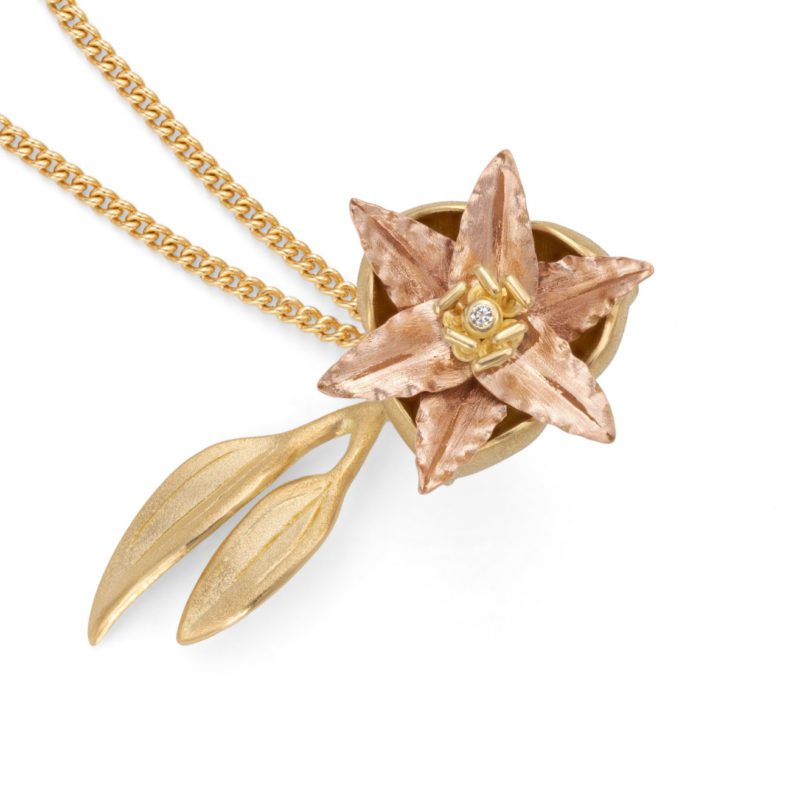 Kinetic, Silver Poppy Locket Necklace | Handmade by Victoria Walker