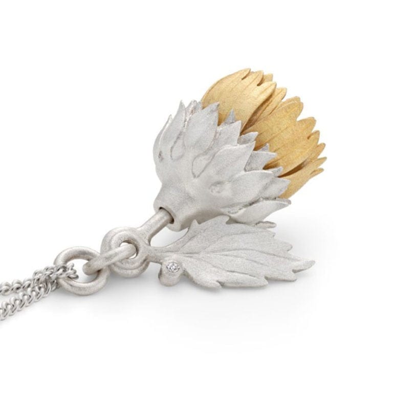 Kinetic, Sunflower Locket Necklace | Handmade by Victoria Walker